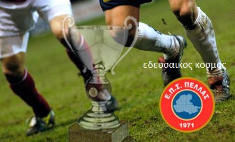 Τα αποτελέσματα των αγώνων Κυπέλλου της ΕΠΣ Πέλλας - Εδεσσαϊκός Κόσμος