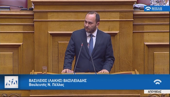 Το κείμενο της σημερινής ομιλίας του Βουλευτή Πέλλας κ. Βασιλείου ...