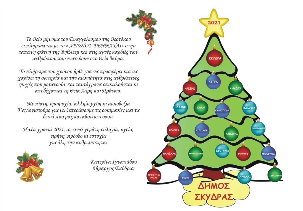 ΕΥΧΕΣ ΑΠΟ ΤΗ ΔΗΜΑΡΧΟ ΣΚΥΔΡΑΣ ΚΑΤΕΡΙΝΑ ΙΓΝΑΤΙΑΔΟΥ (2021) - Εδεσσαϊκός Κόσμος